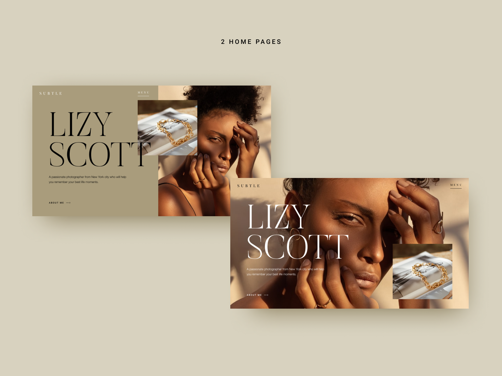 Subtle UI Portfolio Website Design by Anastasia K. on Dribbble