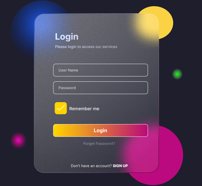 Glasmorphism by sahar sadat seyedgholamreza on Dribbble