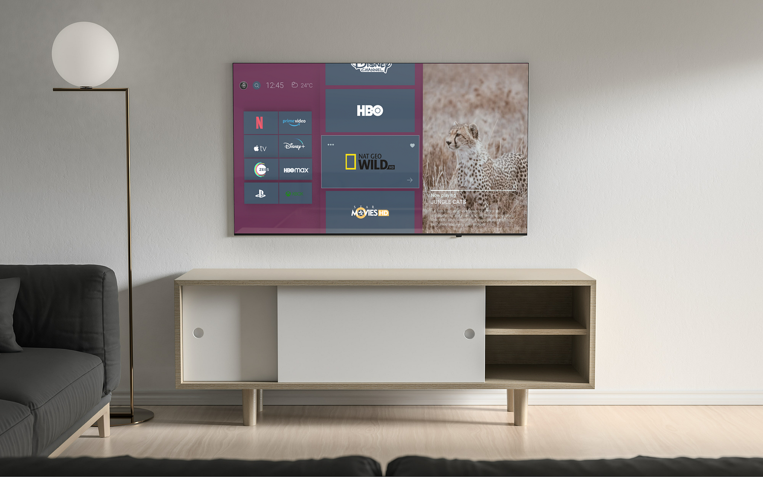 Smart TV UI design by Manu Madhav on Dribbble