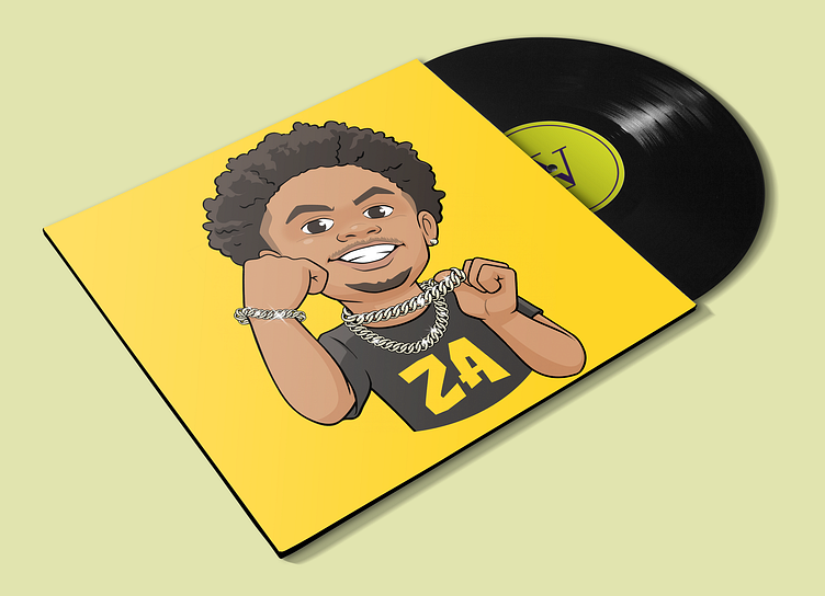 The cartoon man with a bracelet and chain(hip-hop) by Gerdoo on Dribbble