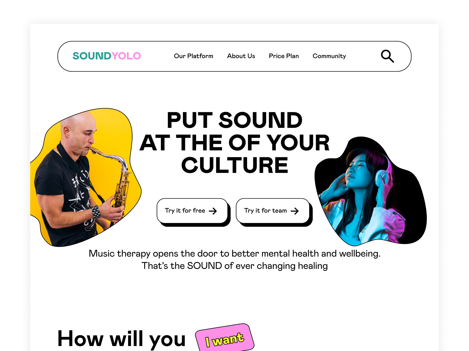 Sound Yolo Website Design by TYS UX for The YOLO Studio on Dribbble