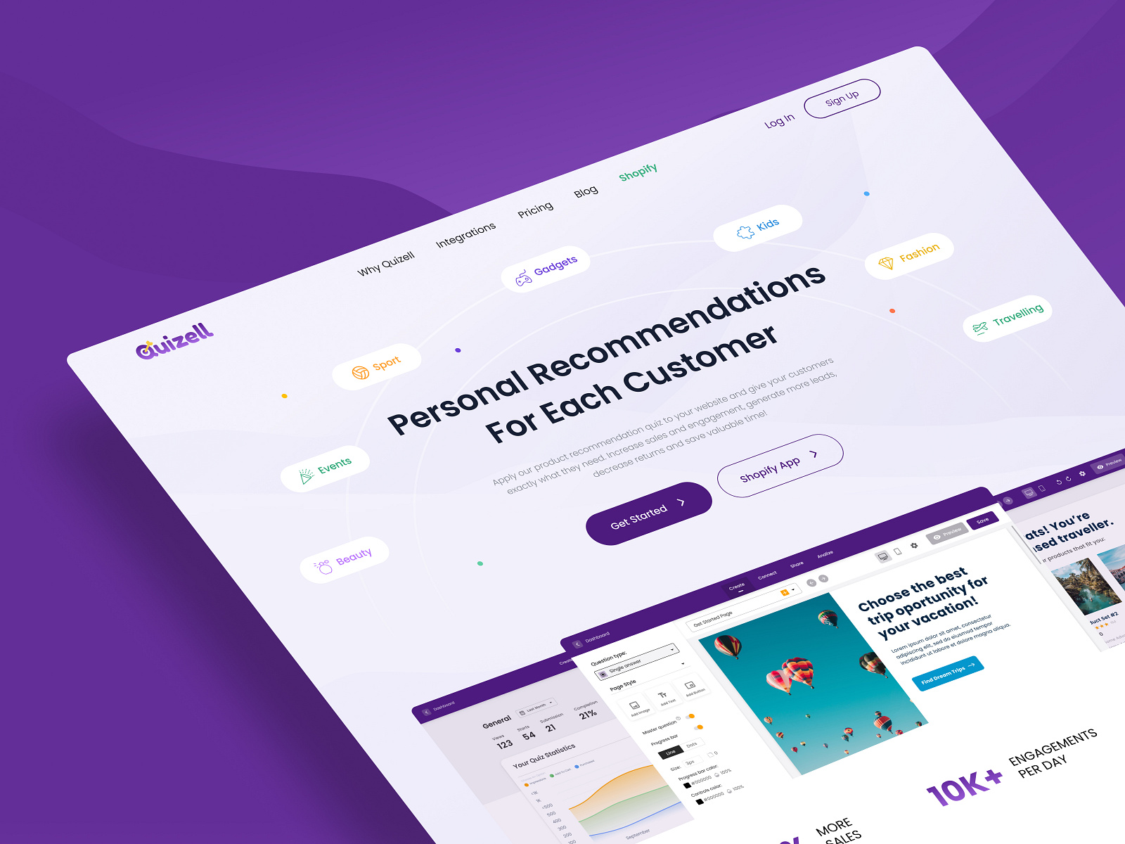 Quizell SaaS Website Design by Obvious Studio on Dribbble