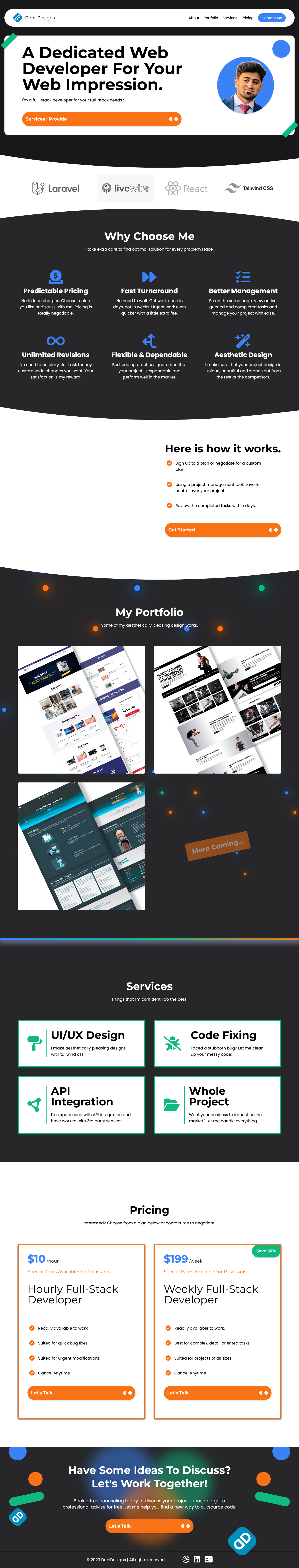 Dani Designs | My Personal Website by Dani Designs on Dribbble
