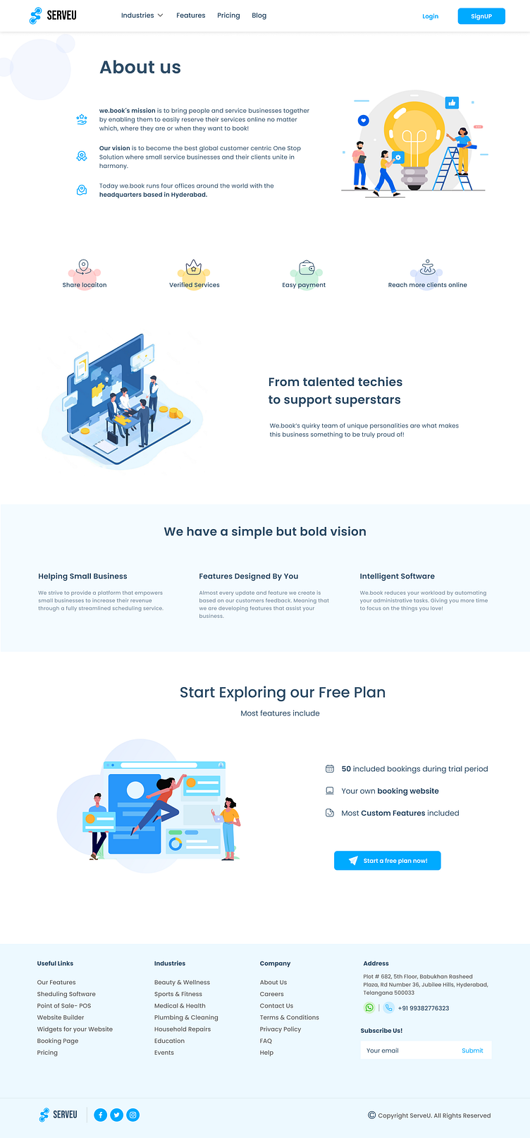 About Us Page Design by Devasath on Dribbble