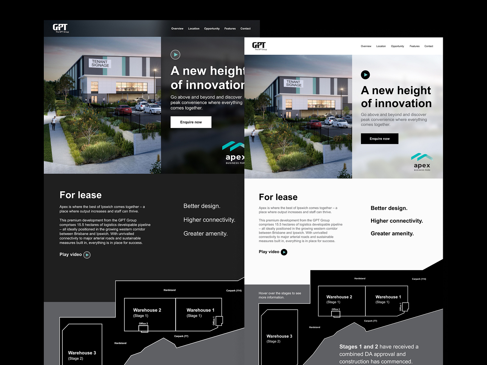 Landing page design and development for The GPT Group by Rebecca Lowe ...
