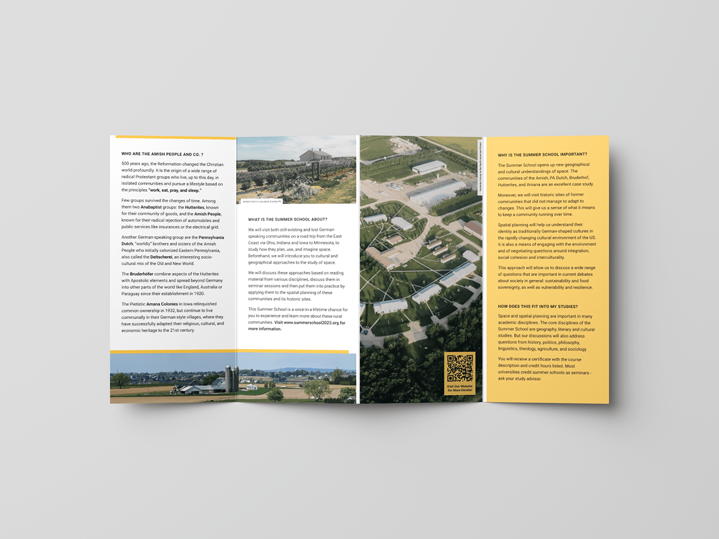 Summer School USA 2023 | 4-fold Brochure by Melissa Myra on Dribbble