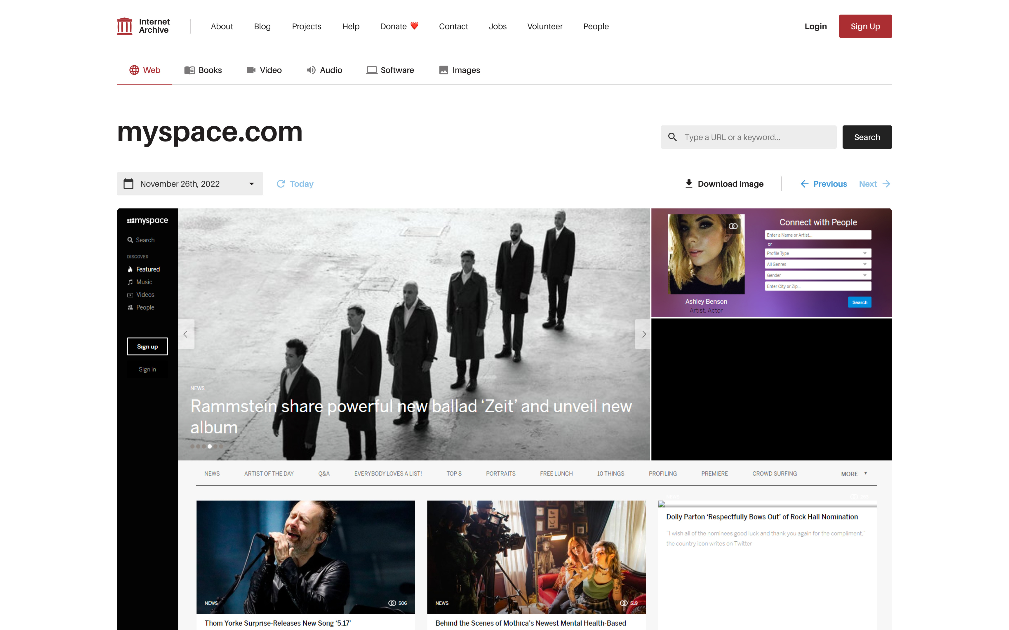 Wayback Machine Redesign by Marc McDougall on Dribbble