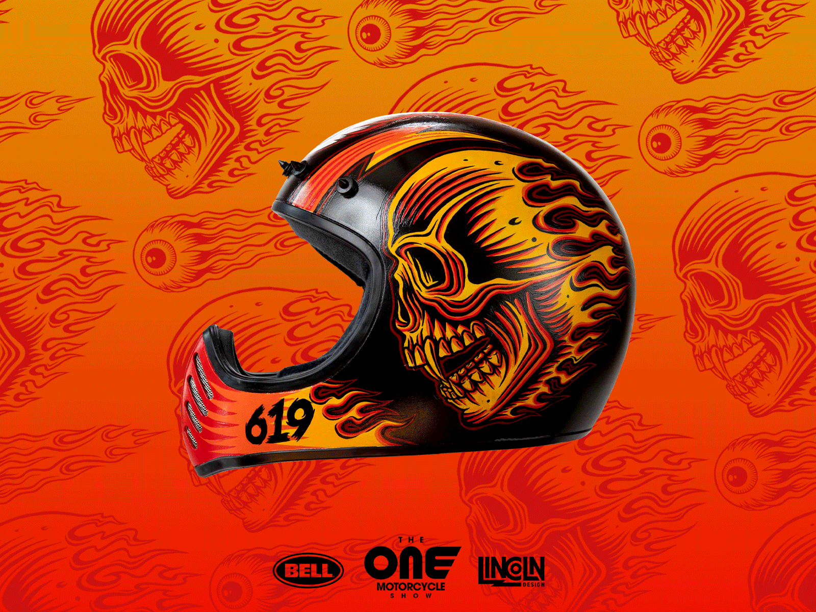 21 Helmets Art Show | Painted Helmet by Bradford Design Co. on Dribbble