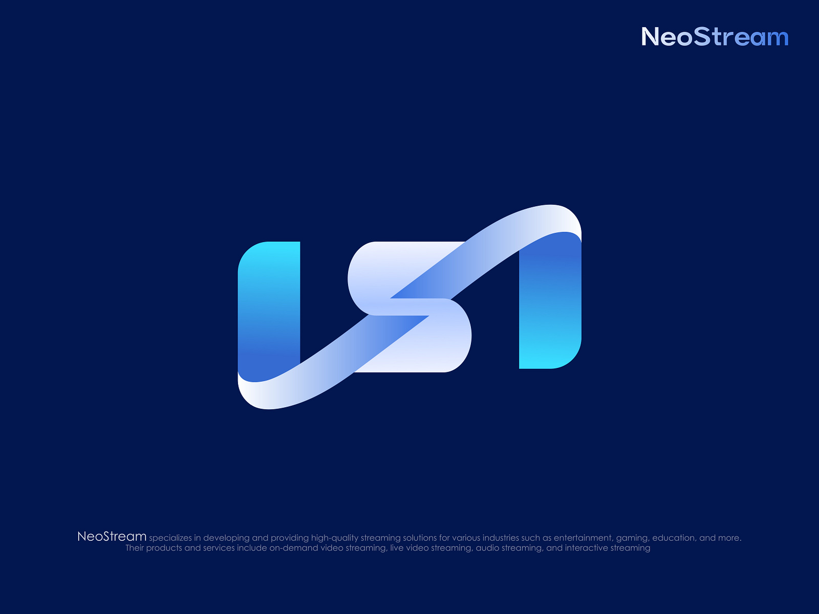 Neostream logo design | Branding by LimeCode Designz on Dribbble