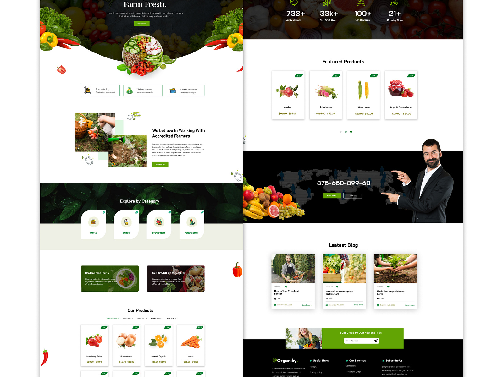 Vegetable Website. by ronak kalariya on Dribbble