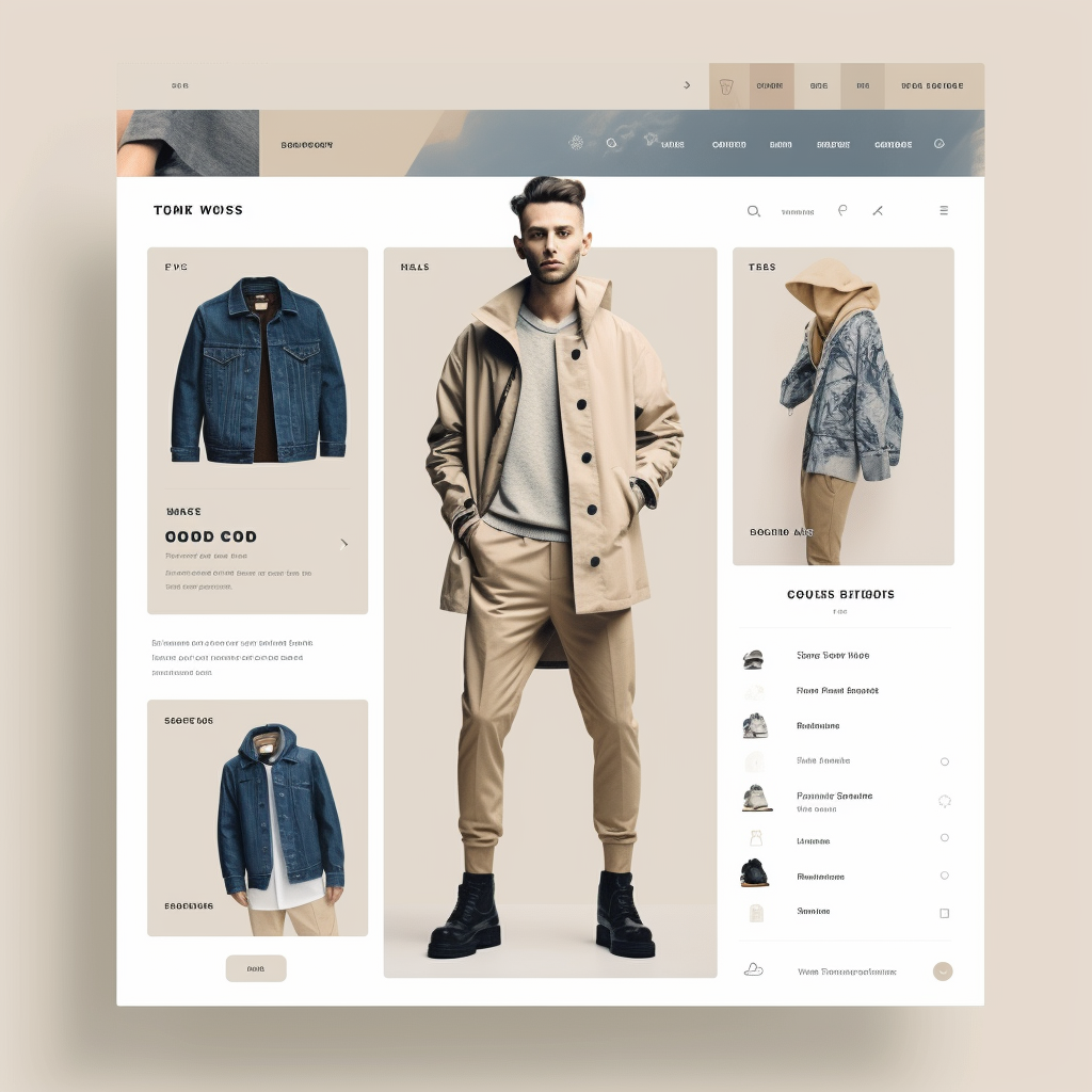 Website design Ui clothes store by Abd Elghani Akourri on Dribbble