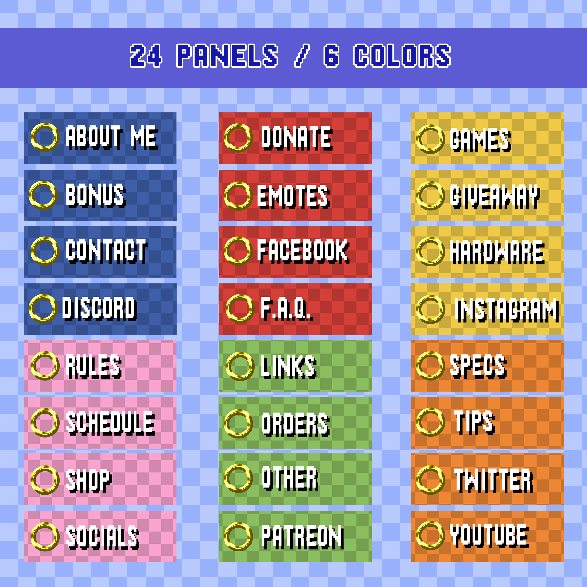 Sonic the hedgehog streaming overlay by Thibault on Dribbble