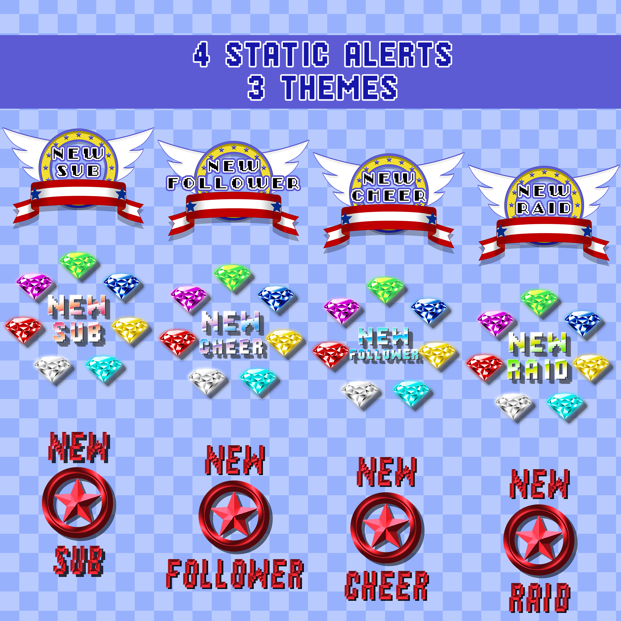 Sonic the hedgehog streaming overlay by Thibault on Dribbble