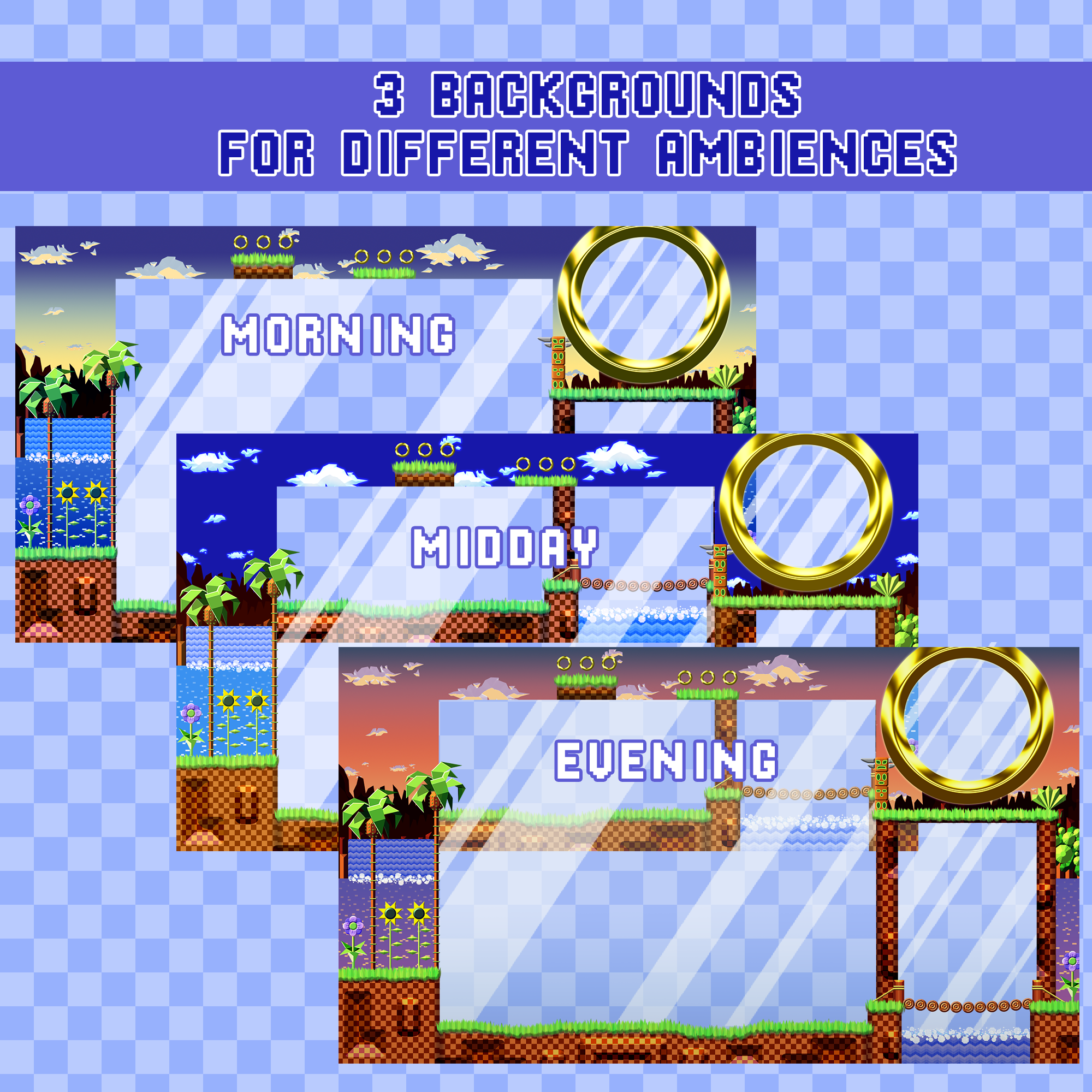 Sonic the hedgehog streaming overlay by Thibault on Dribbble