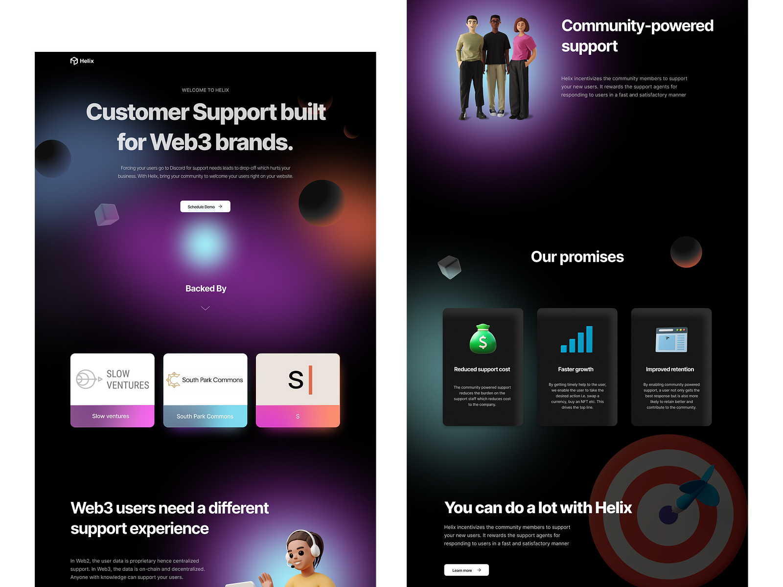 Helix website redesign by Pranit Kharat on Dribbble