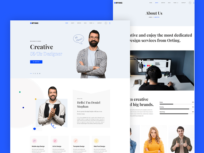 Developer Portfolio designs, themes, templates and downloadable graphic ...