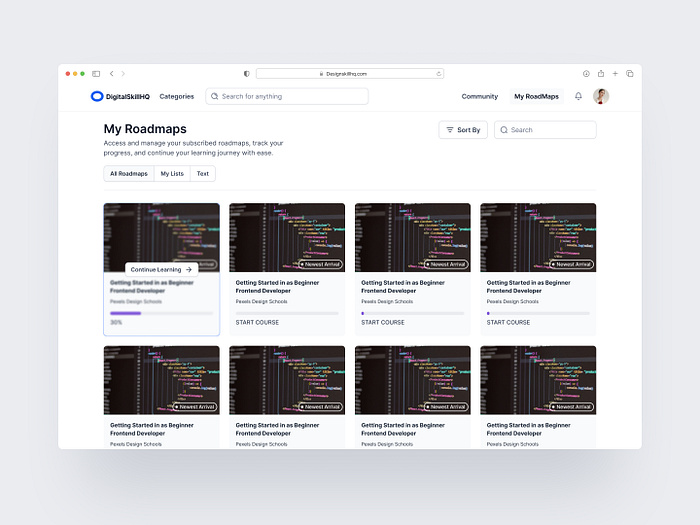 Browse thousands of Roadmap UI images for design inspiration | Dribbble