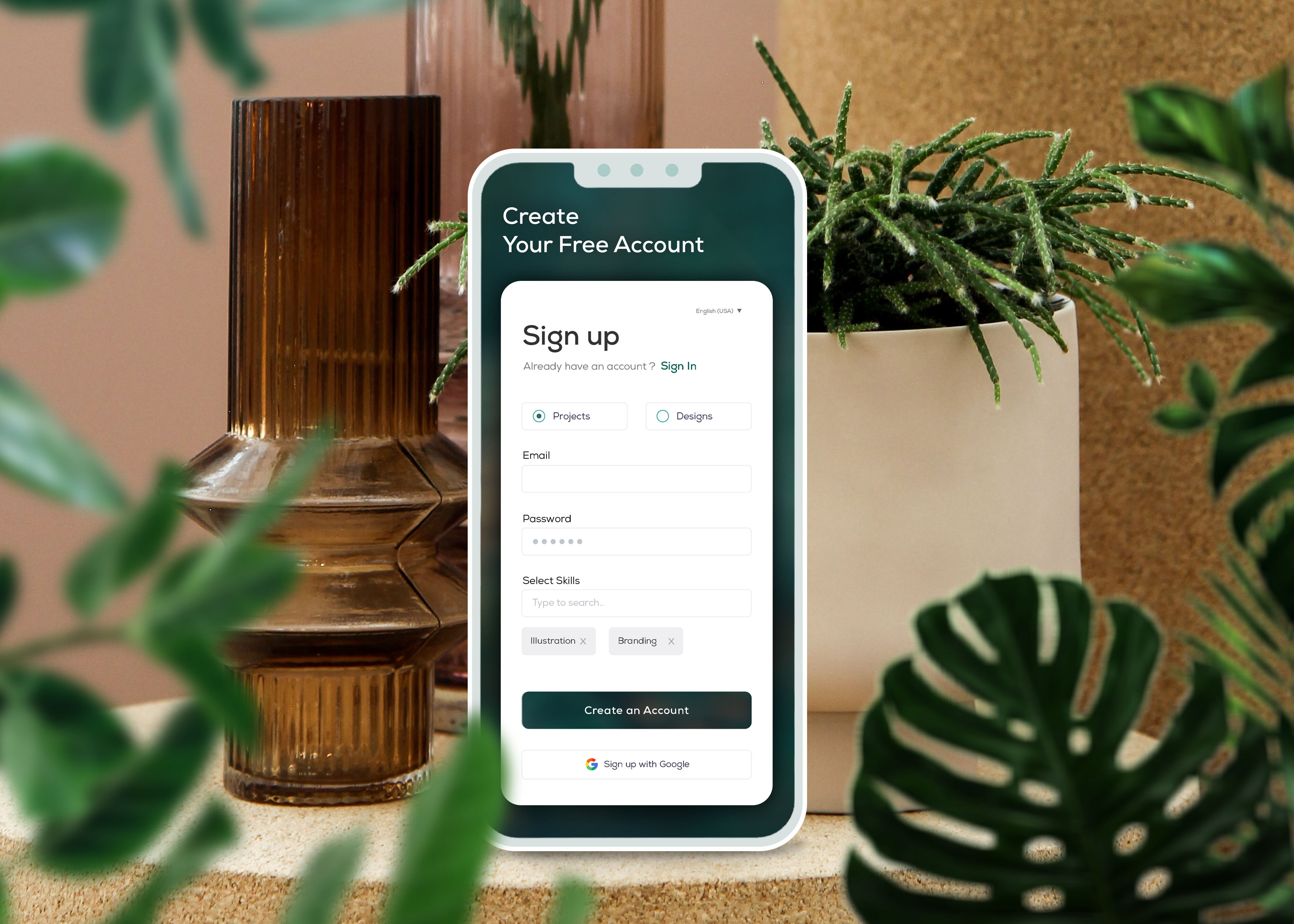 Sign Up /Log In Page UI UX Prototype Web and App Template Design by SM ...