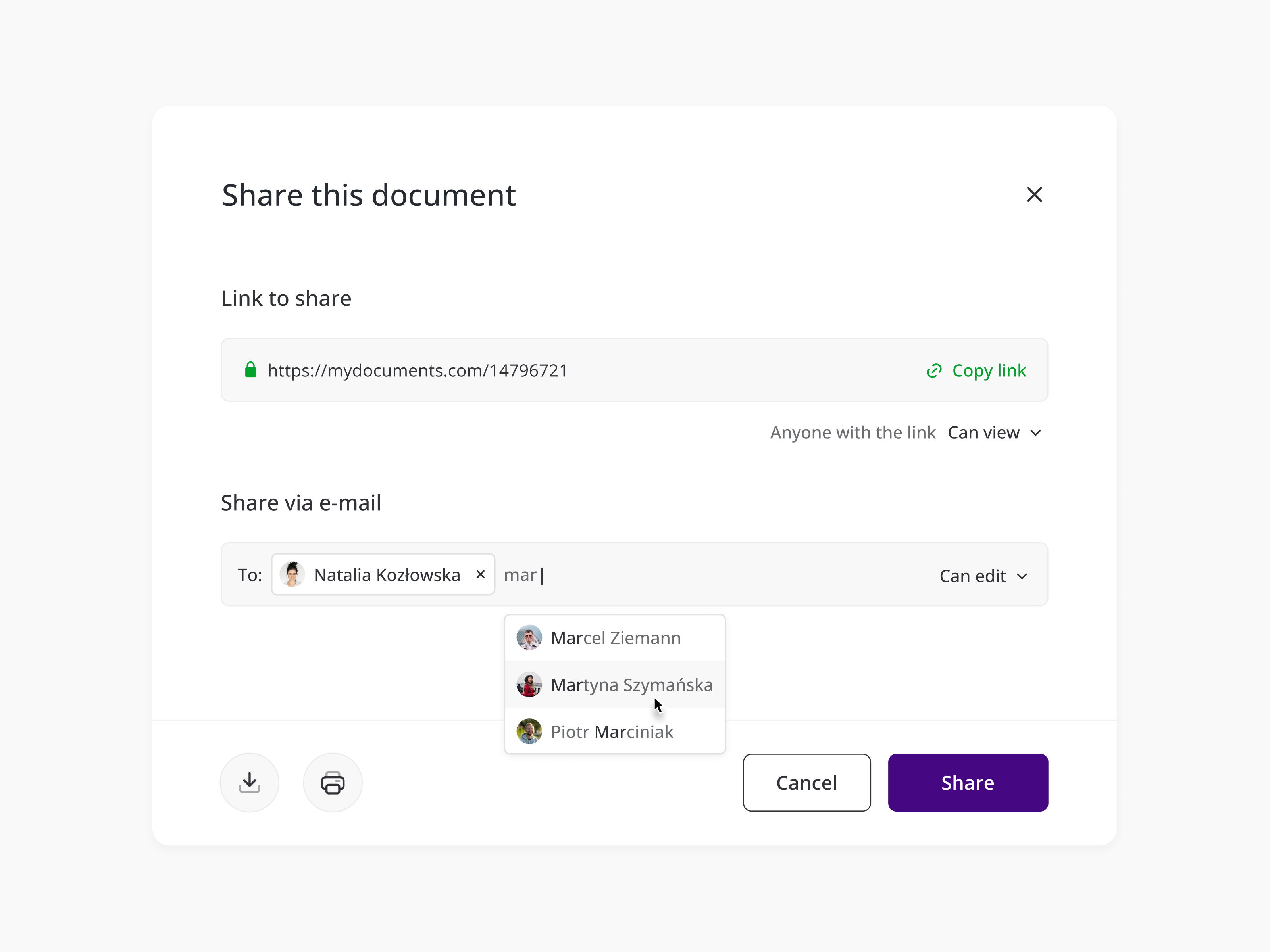 Share Modal : Dark & Light Mode by Kadir C. Mercan on Dribbble