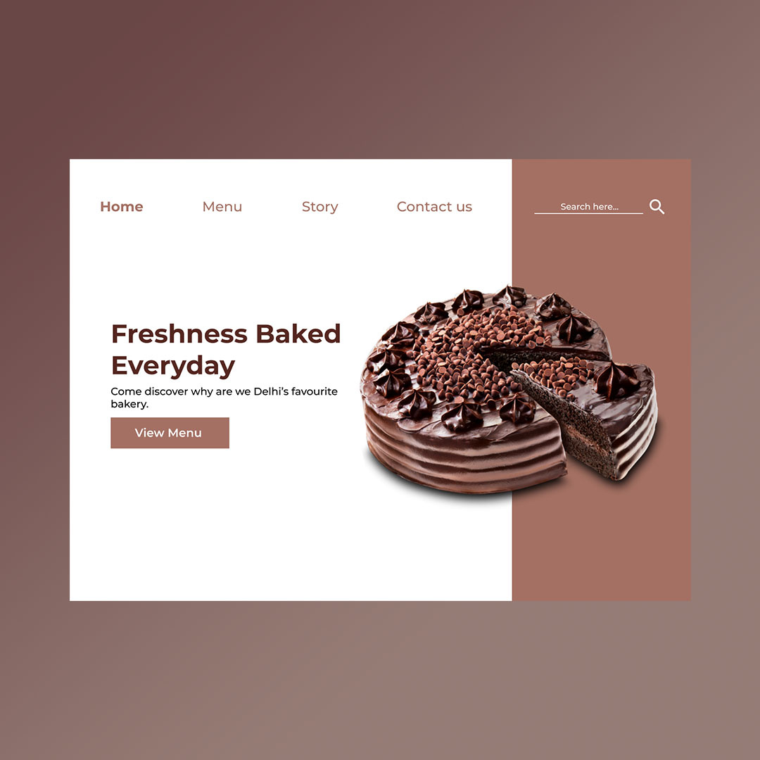 Bakery homepage idea by Shivani Semriwal on Dribbble
