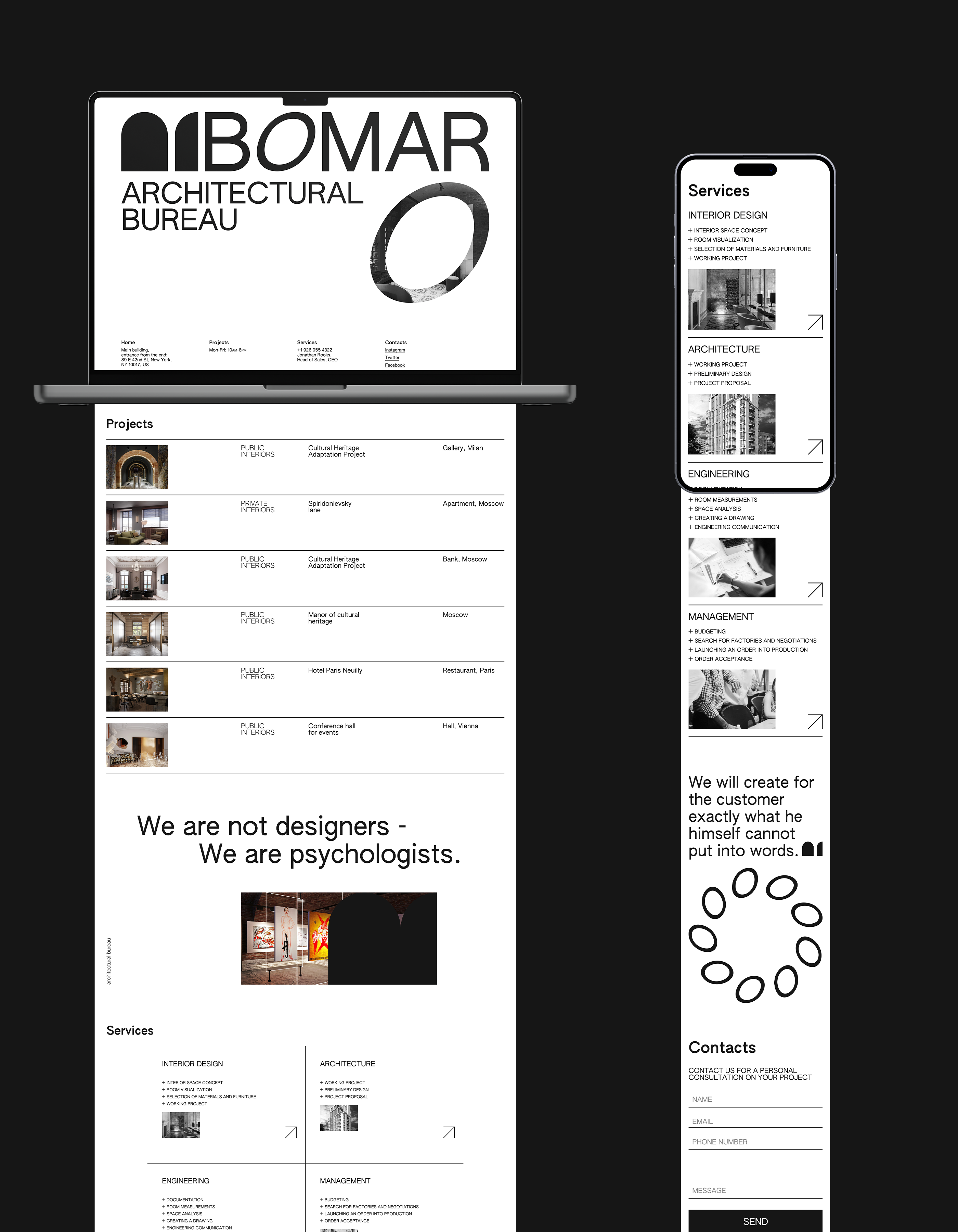 BOMAR — Bureau of Architecture by David on Dribbble