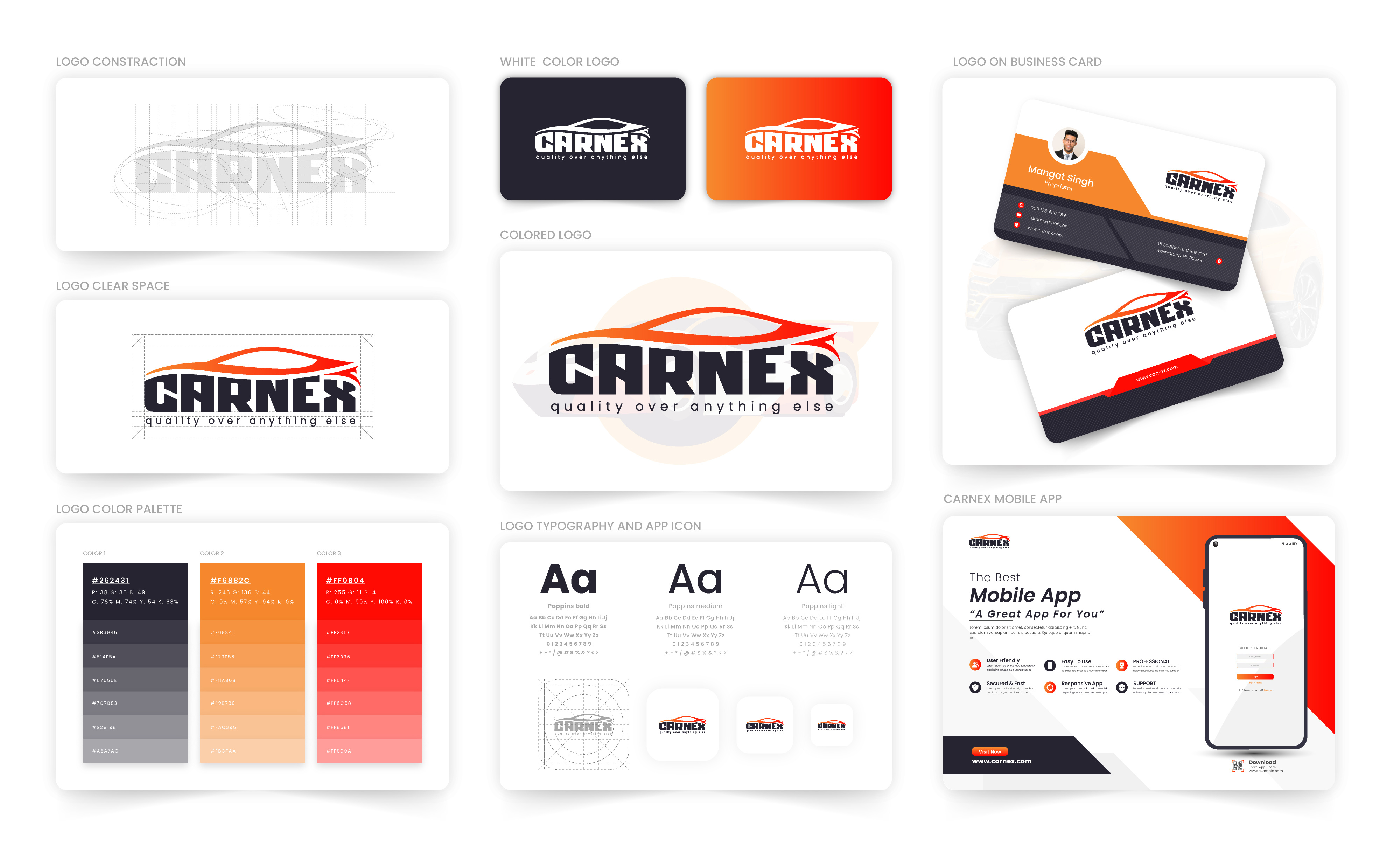 Carnex Logo Brand Guidelines by MD. AZIZ HOSSAIN RONY on Dribbble