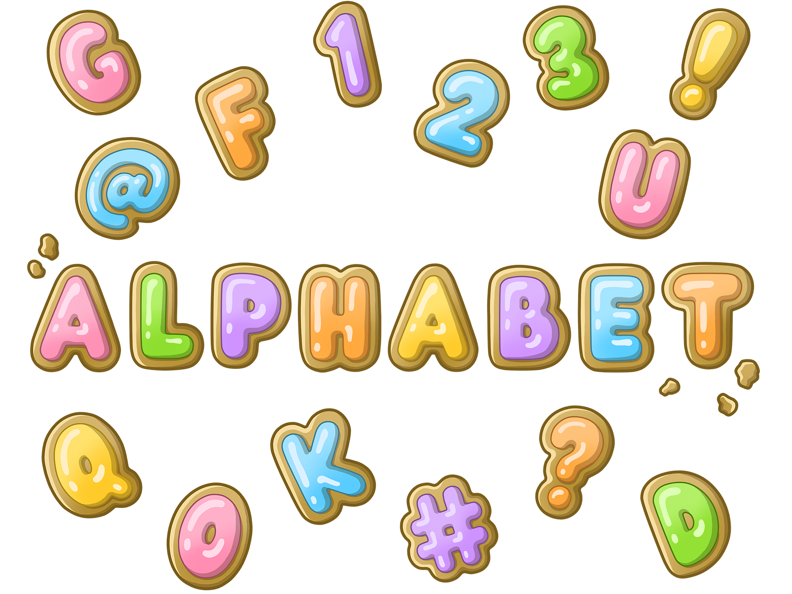 Sugar Cookie Alphabet by L Nielsen on Dribbble