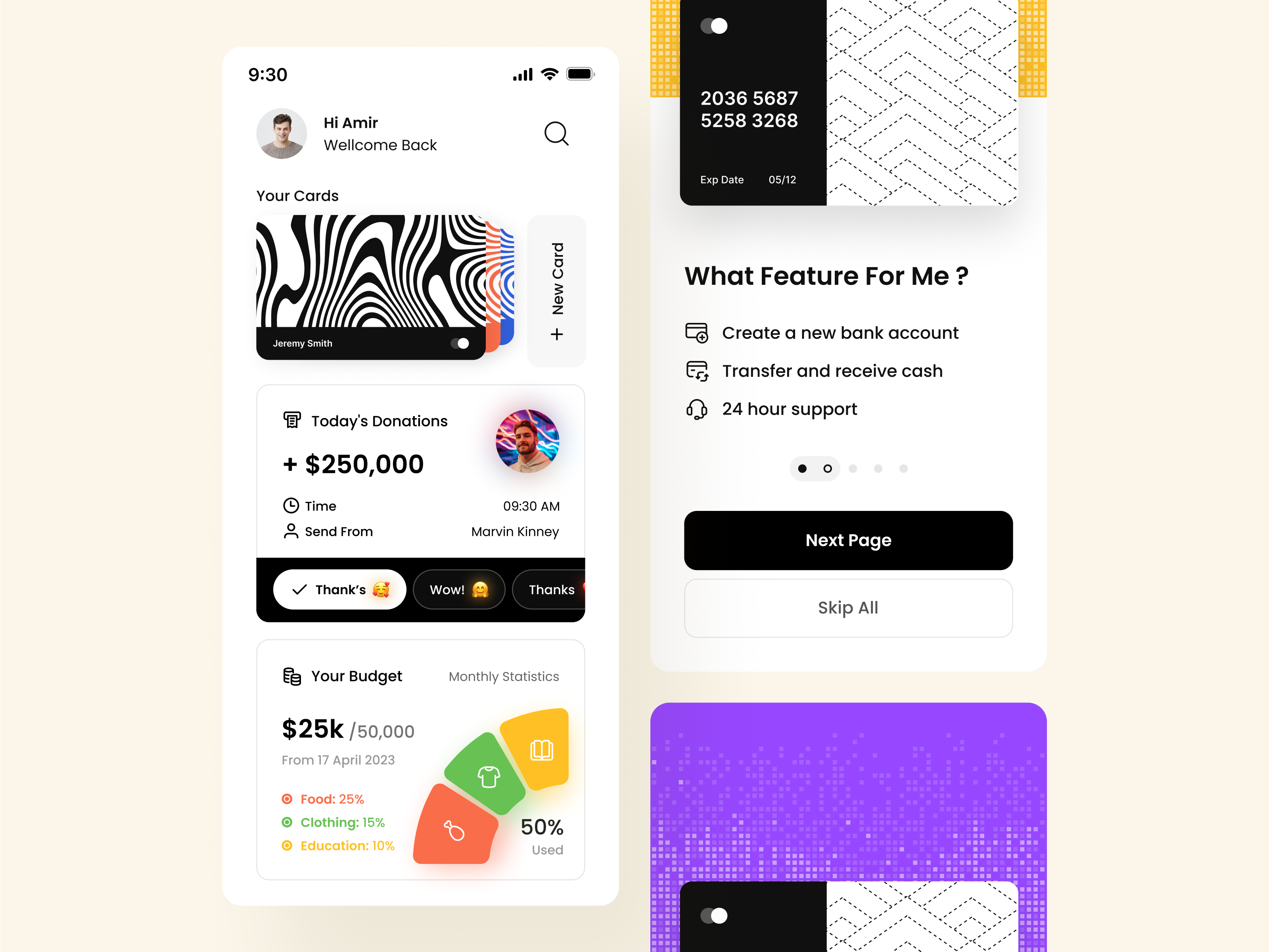 Card Management App (Part 2) by Amir Lesani on Dribbble