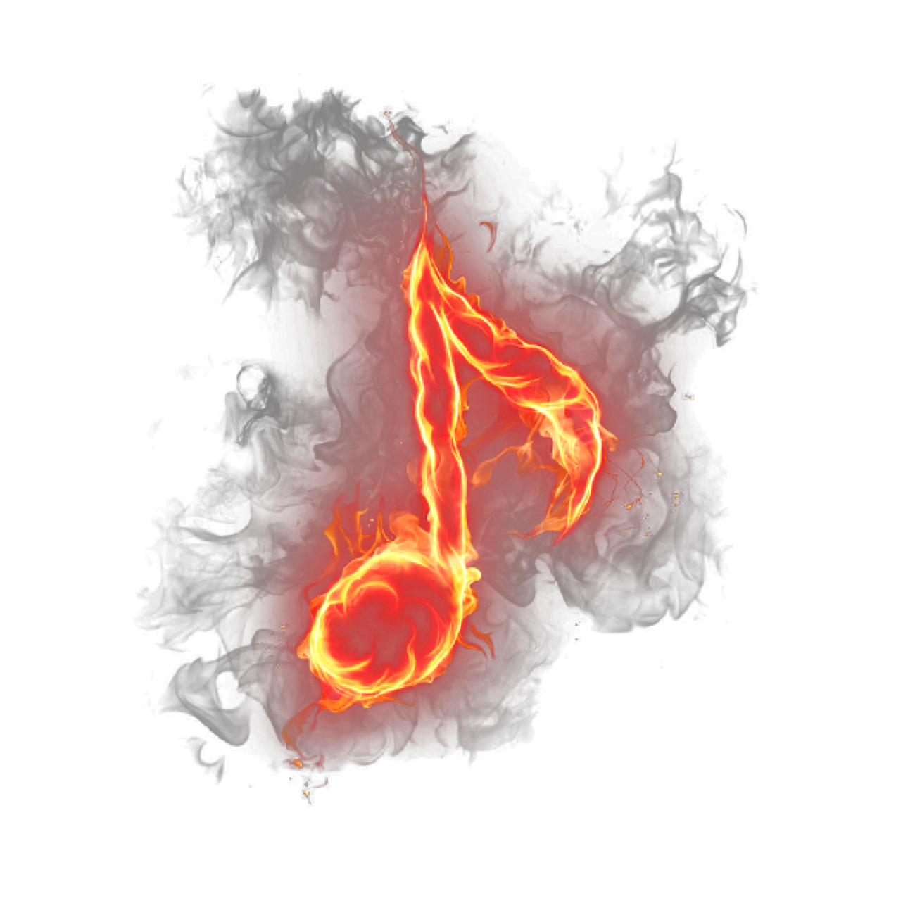 Quarter Note On Fire by David on Dribbble