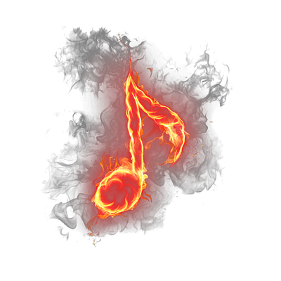 Quarter Note On Fire by David on Dribbble