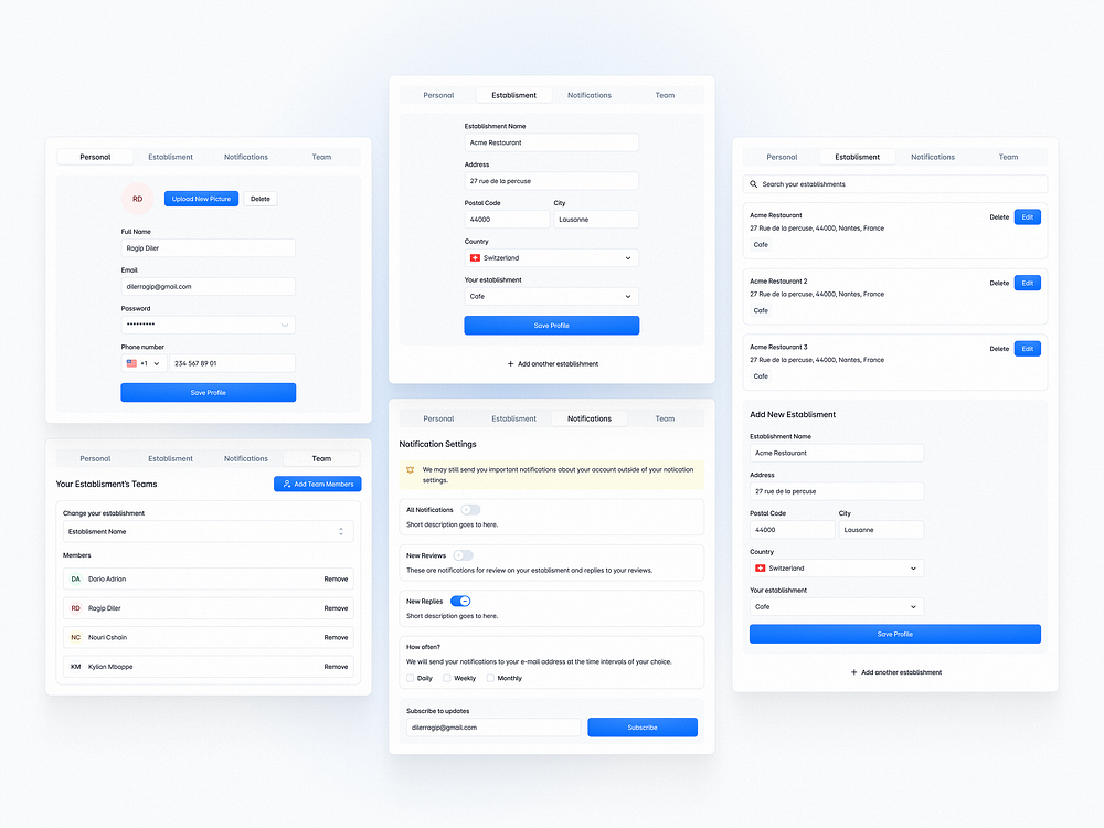 Browse thousands of UI Settings images for design inspiration | Dribbble