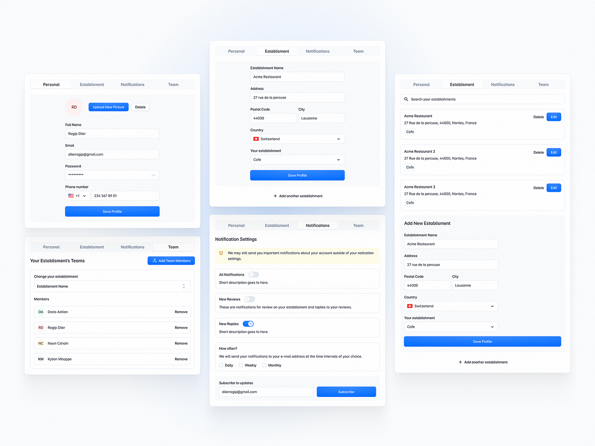 Browse thousands of UI Settings images for design inspiration | Dribbble