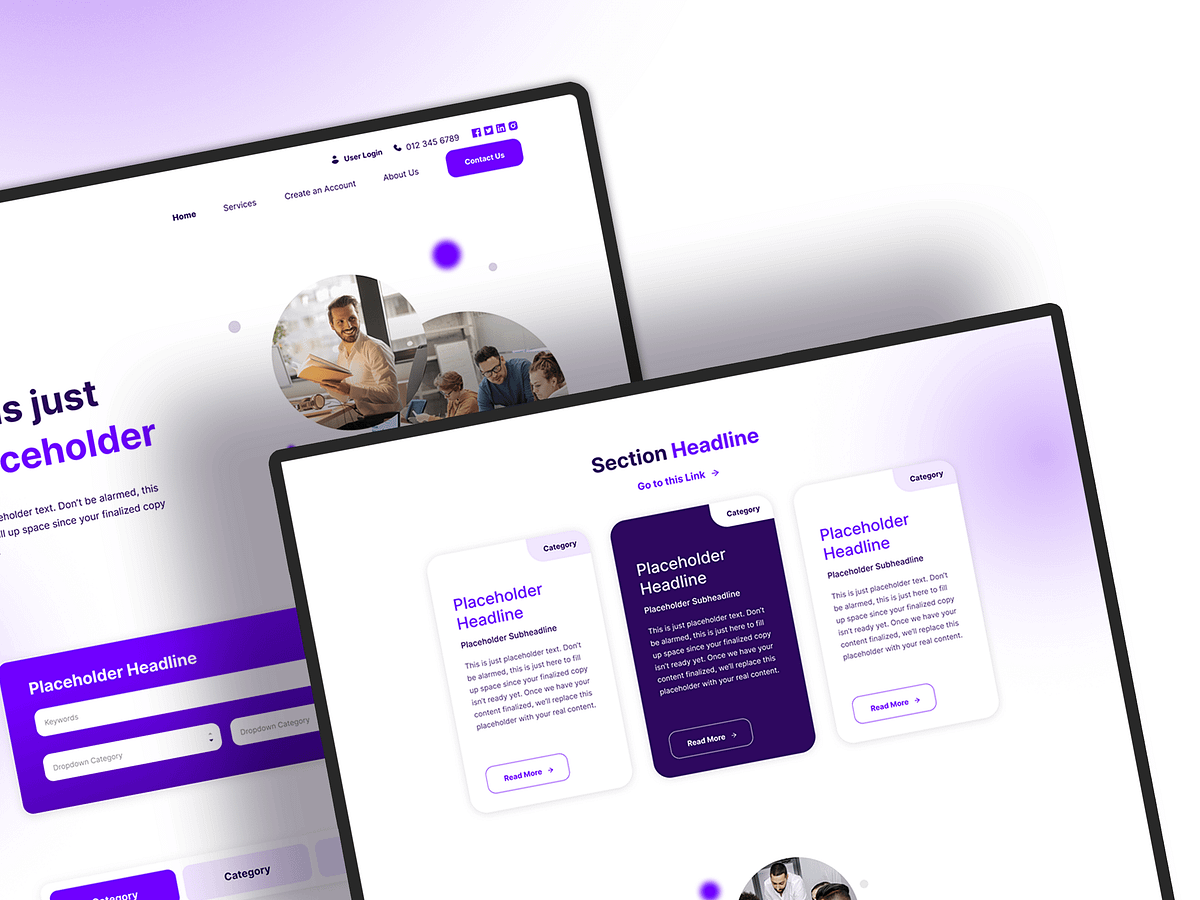 Purple Web Design designs, themes, templates and downloadable graphic ...