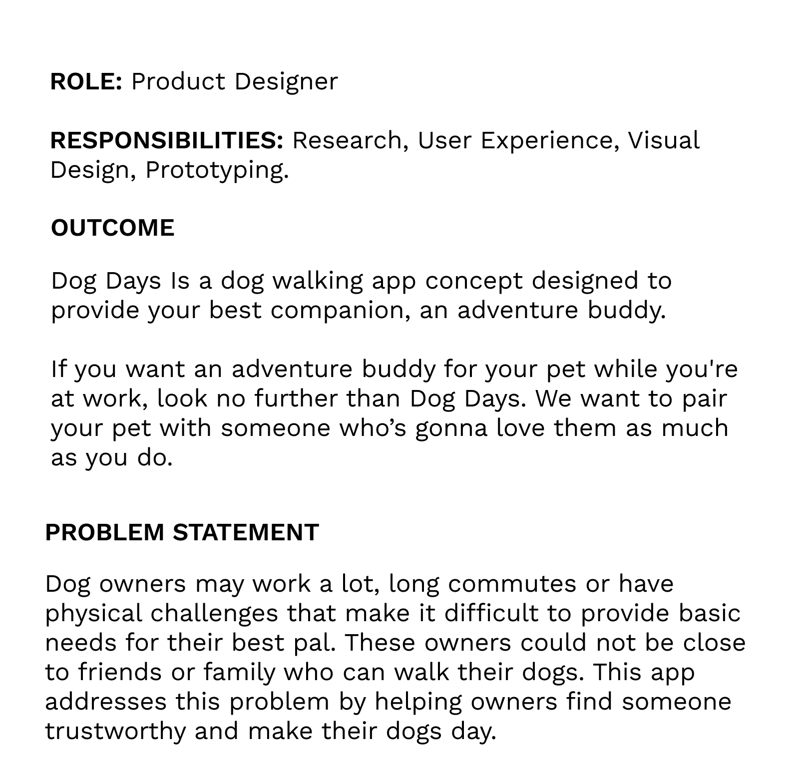 Dribbble Product Design Case Study - Dog Walking App. by Garrett John ...
