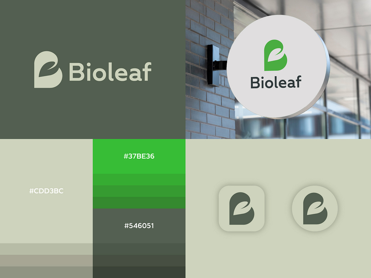Bioleaf Logo Design | B+Leaf Logo Concept by Sajal | Logo Designer on ...