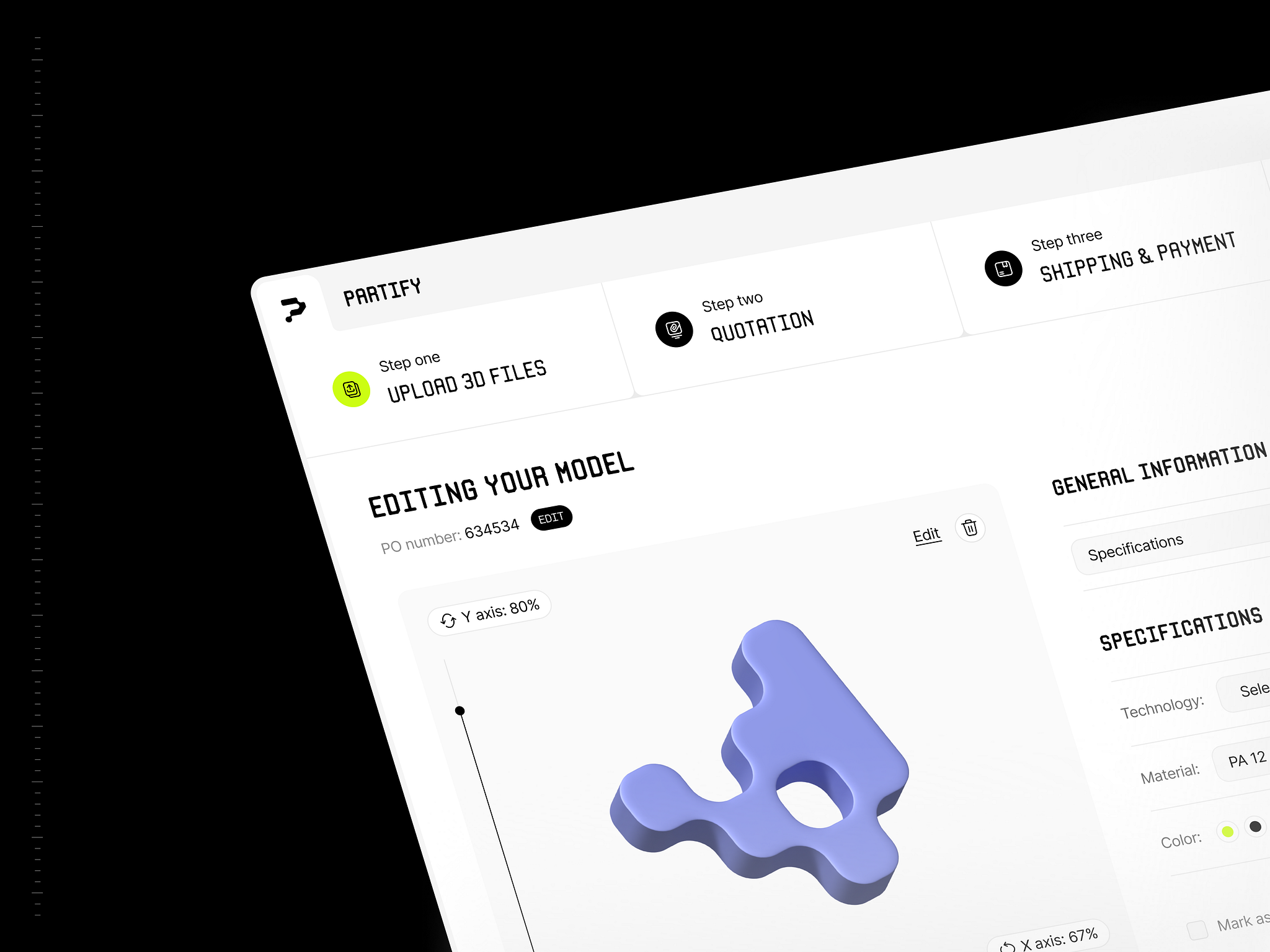 3D printing: platform, app design, ui/ux, dashboard by Daniella for ...