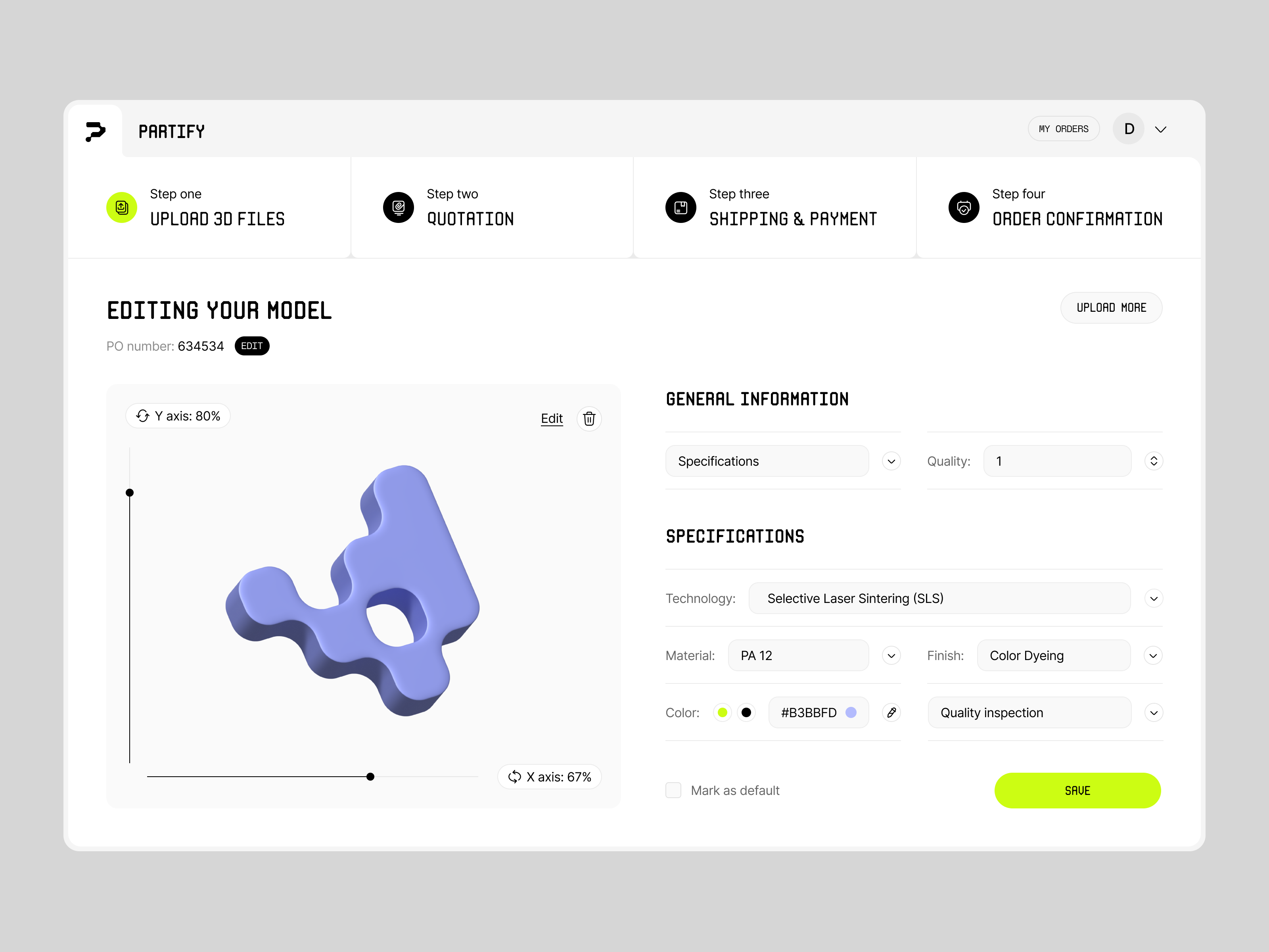 3D printing: platform, app design, ui/ux, dashboard by Daniella for ...