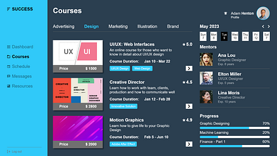 Online Course Portal by Shafayat Hossain on Dribbble