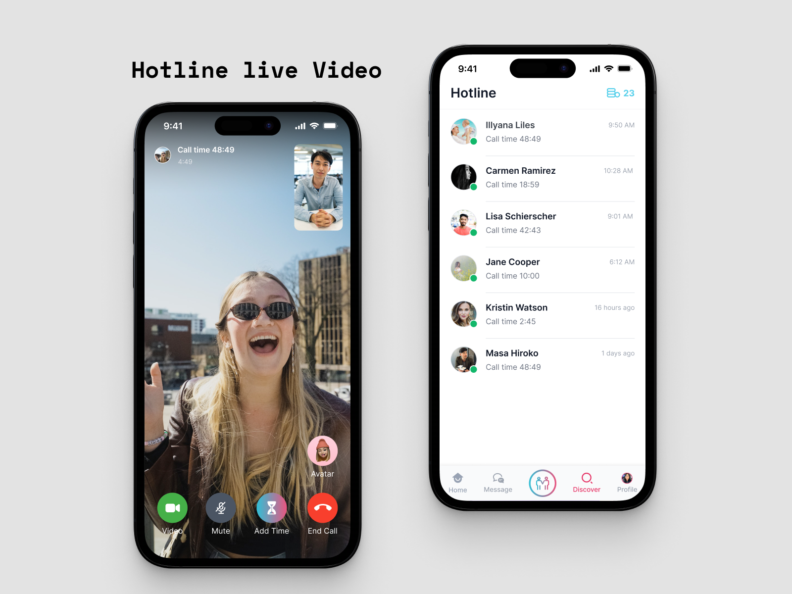 Hotline live Video Call by kabika Nijo on Dribbble