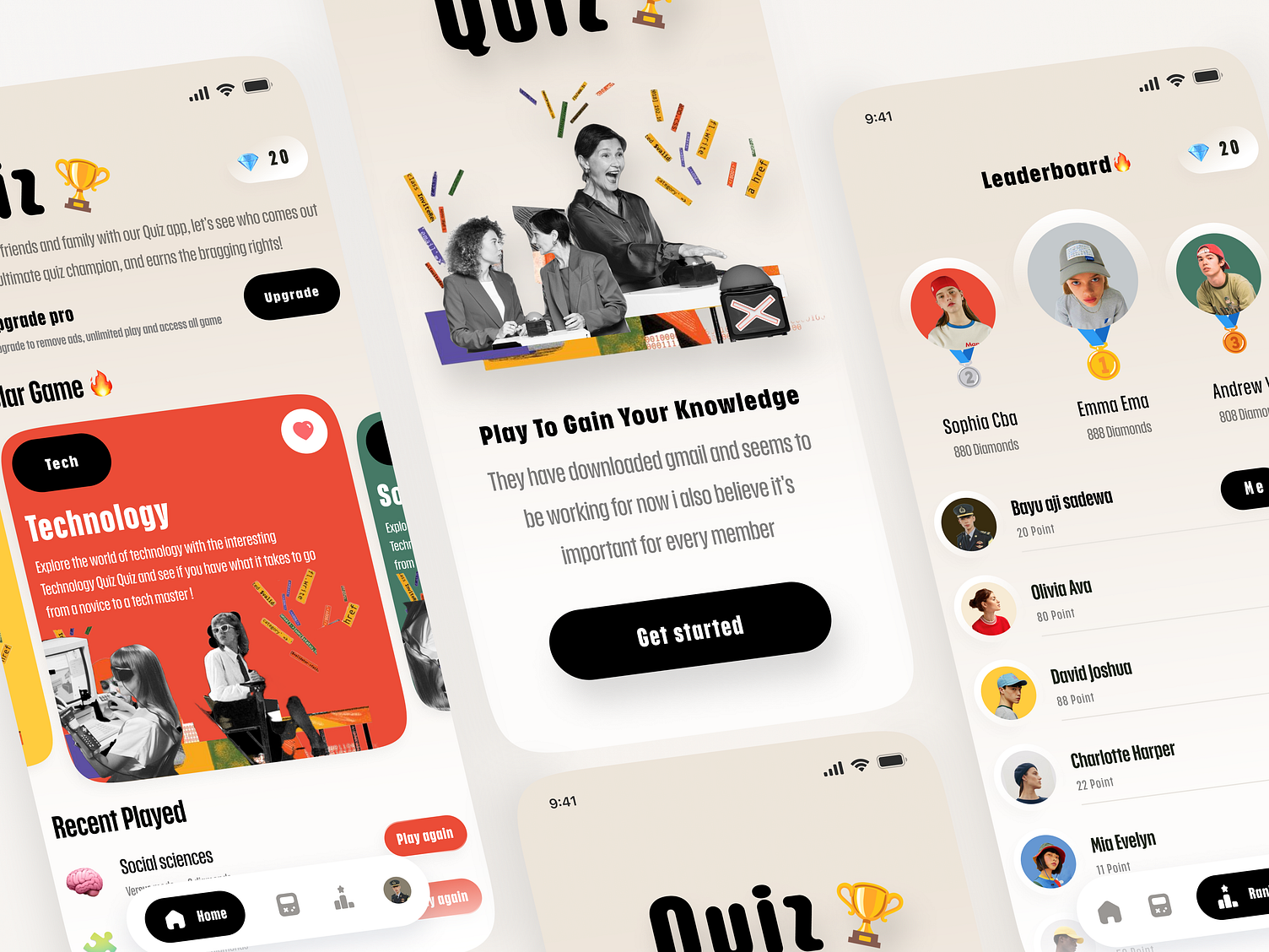 Quiz - Mobile App by Bayu Aji Sadewa for Korsa on Dribbble