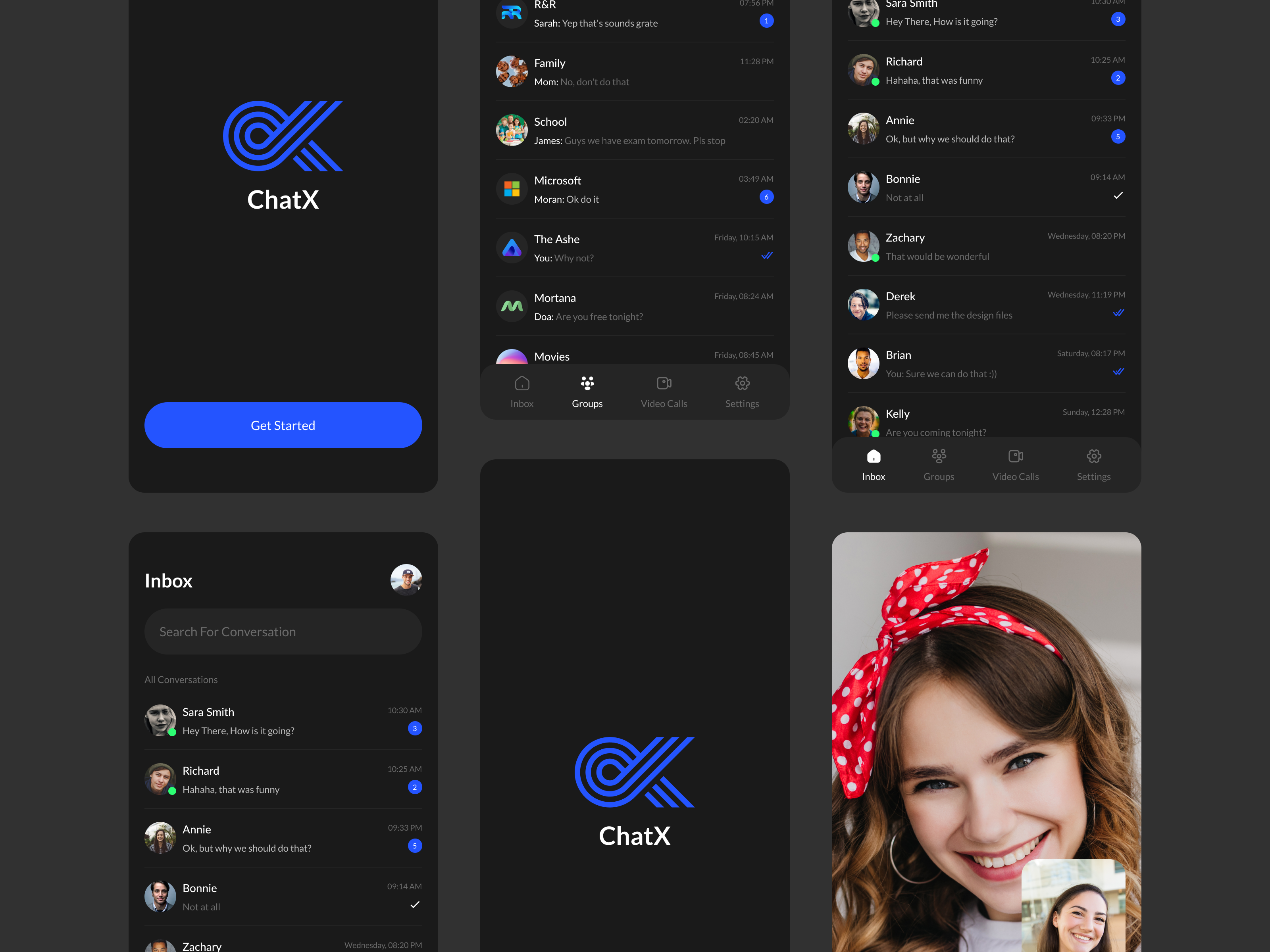 ChatX - Messenger App by Amir Baghestani for IXW Agency on Dribbble