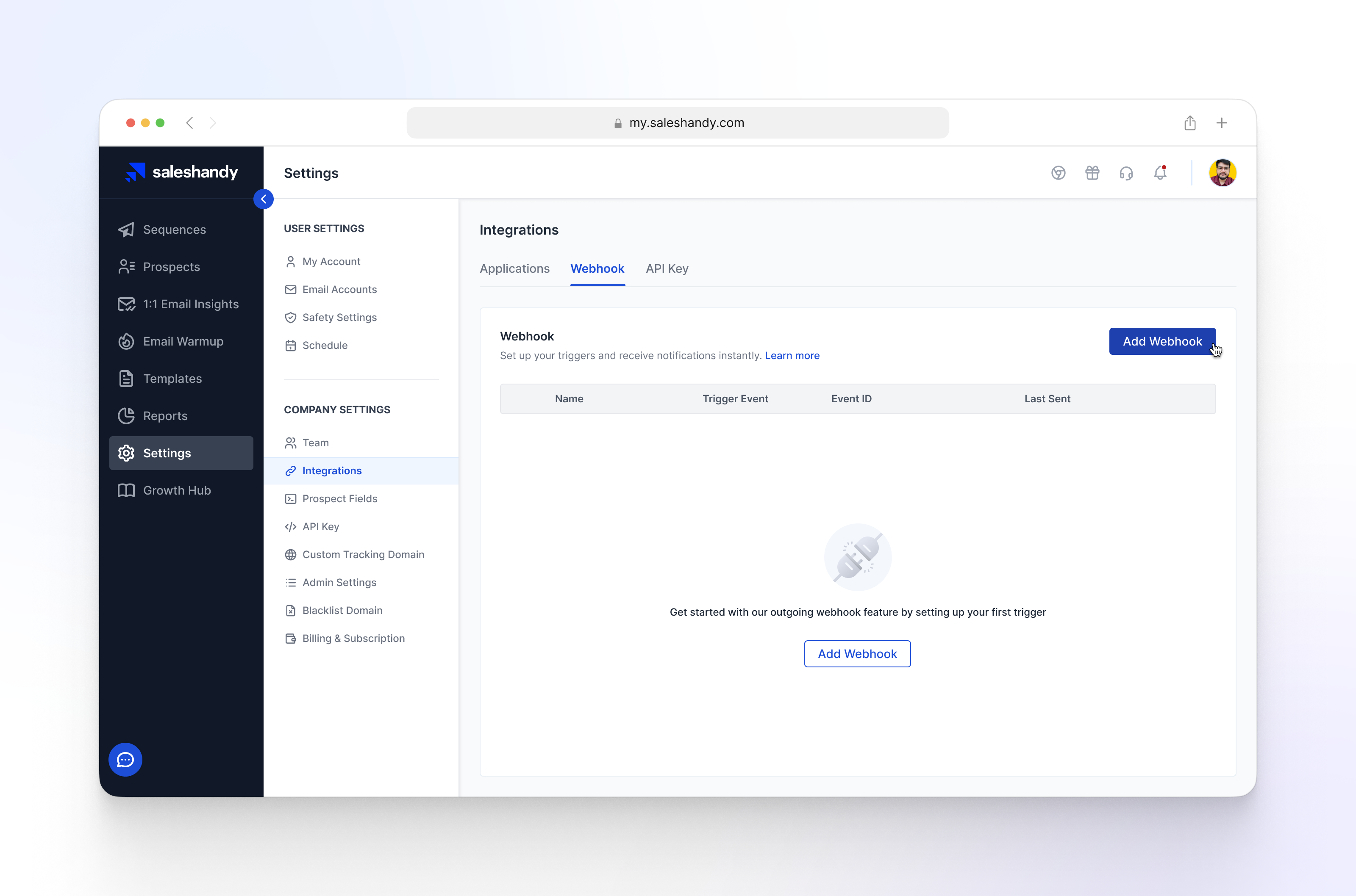Webhooks Integration by Siraj Dhanani on Dribbble