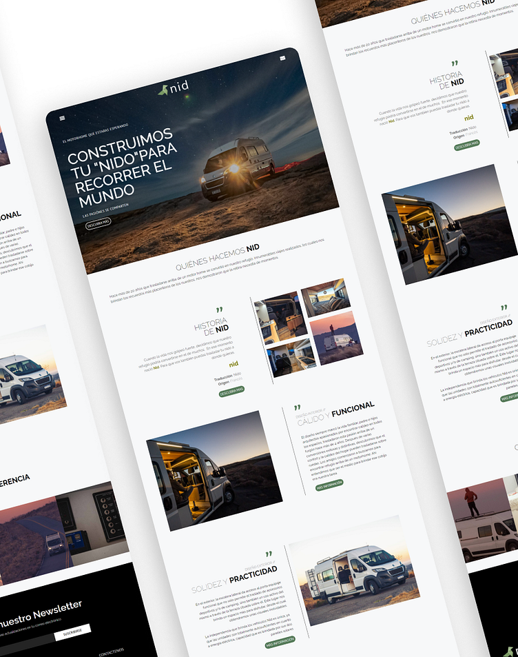 NID Motorhomes - Website by Devon Estudio on Dribbble