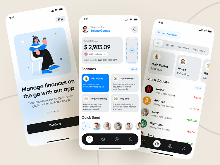 Finance Management App Ui Ux. by Sabbir Islam 👑 on Dribbble