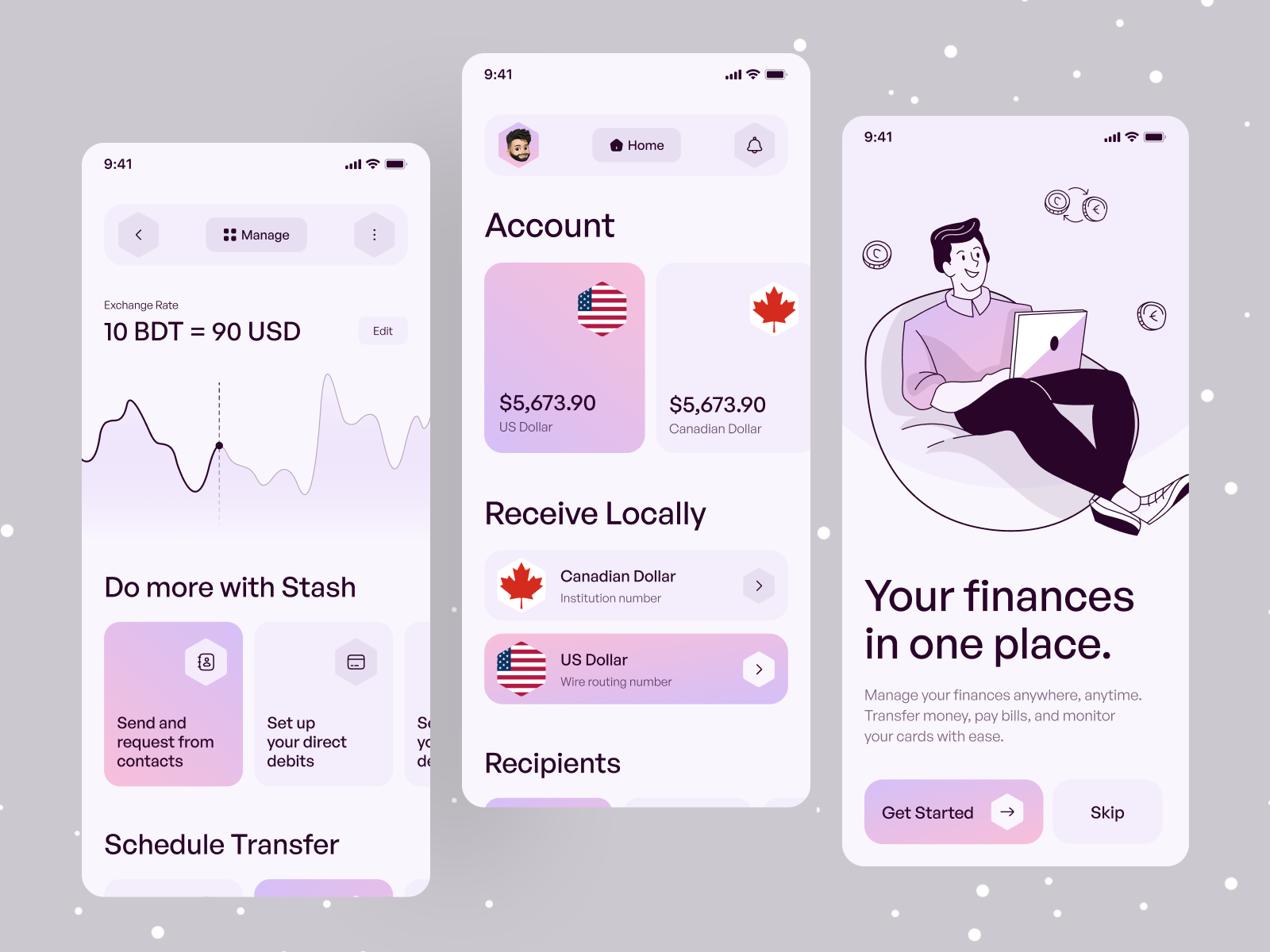 Money Management App UI by Ofspace UX/UI on Dribbble