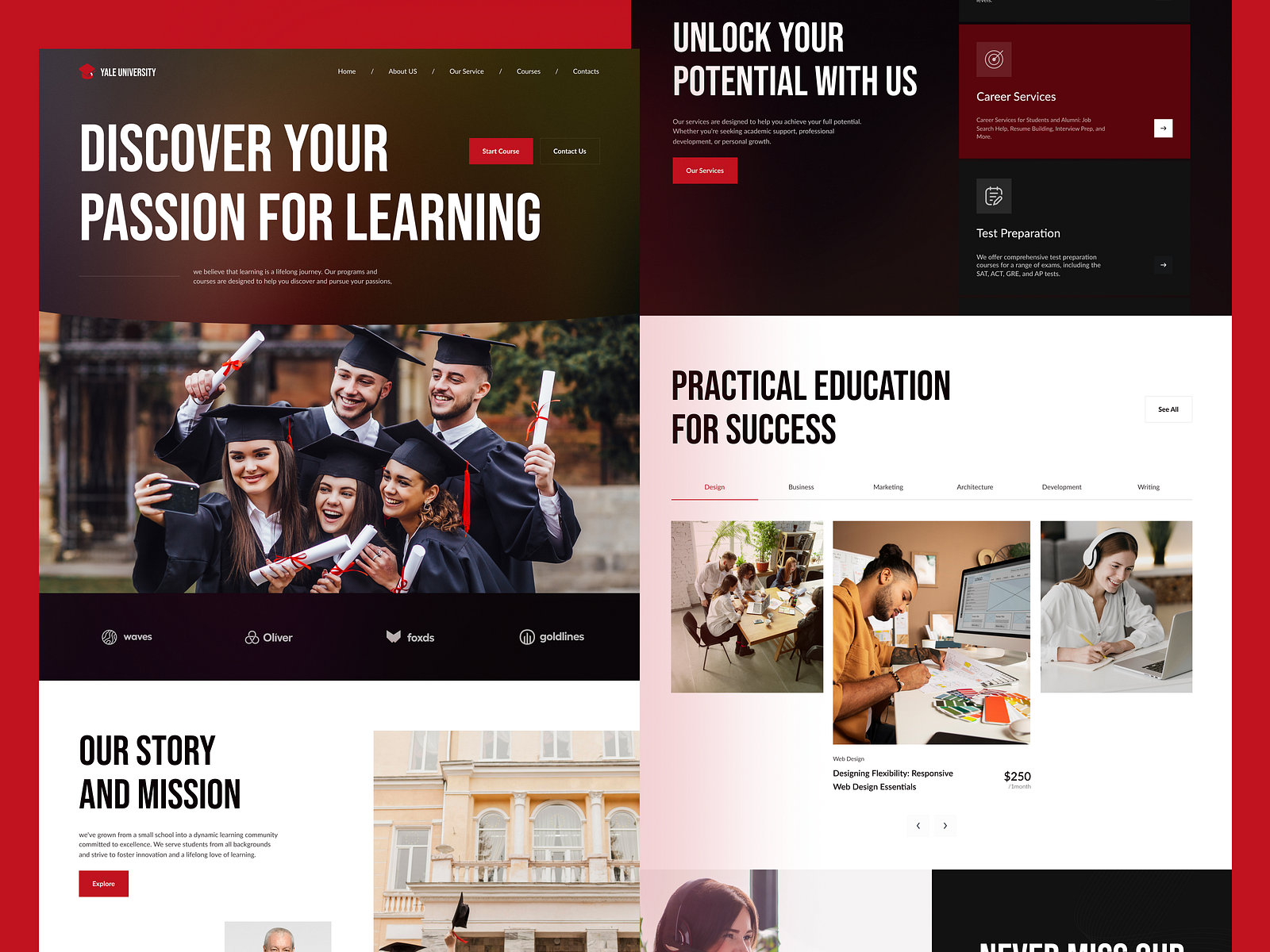 E-Learning Platform Website Design by George Chichua on Dribbble