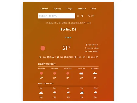 Weather Website designs, themes, templates and downloadable graphic ...