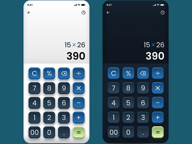 Calculator UI designs, themes, templates and downloadable graphic ...