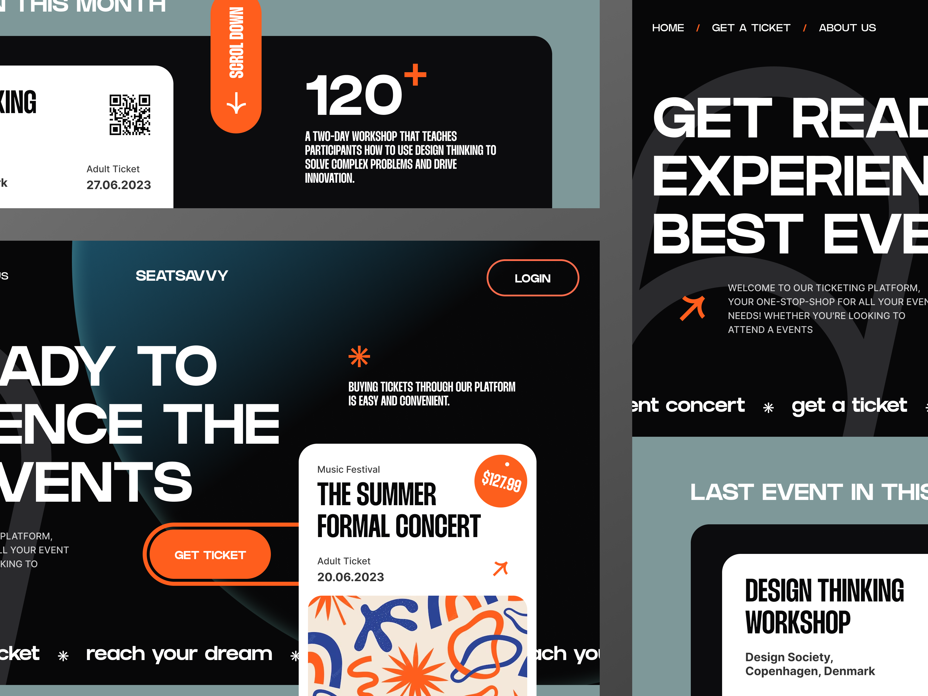 Seatsavvy - Ticket Booking Website by Irfanaffian on Dribbble