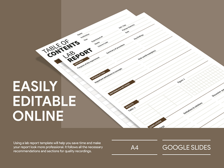 Lab Report Free Google Docs Template by Free Google Docs Templates ...